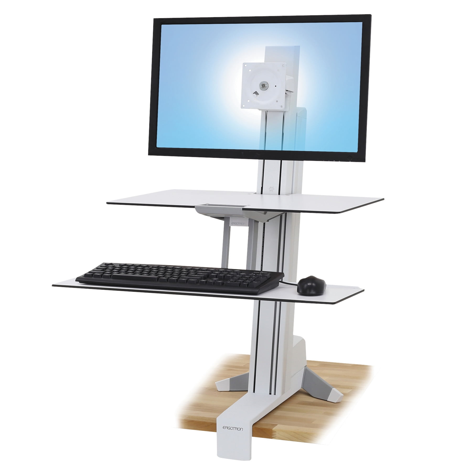 Ergotron WorkFit-S Sit-Stand Workstation w/Worksurface+, LCD HD Monitor ...