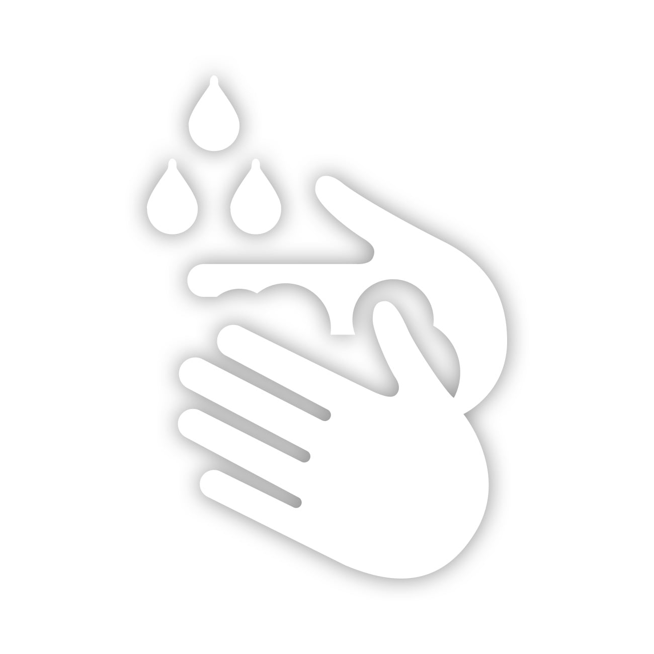 Wash Hands Icon Sticker Decal Die Cut - Self Adhesive Vinyl ...