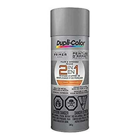 Dupli-Color CDAP17007 2-in-1 Filler & Sandable Primer, Gray, 12 ounce ...