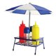 KOVOT BBQ Condiment Set With Removable Umbrella (Blue) - Walmart.com