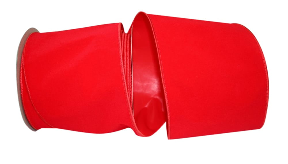 JAM Paper All Occasion Hot Red Polyethylene Wired Christmas Ribbon, 900 ...