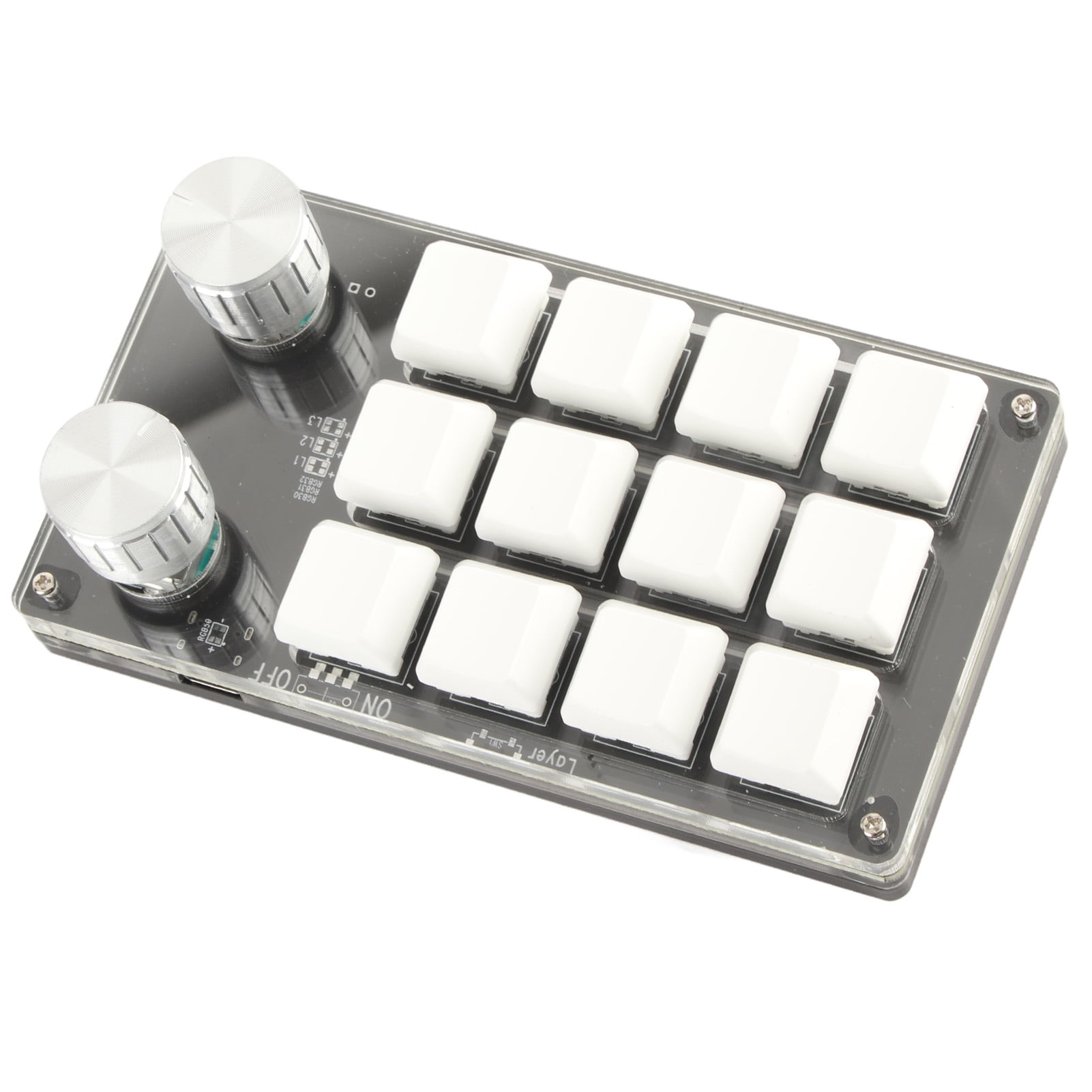Teclado Mecánico Para Juegos Teclado Macro Con Una Mano 12 Teclas ...