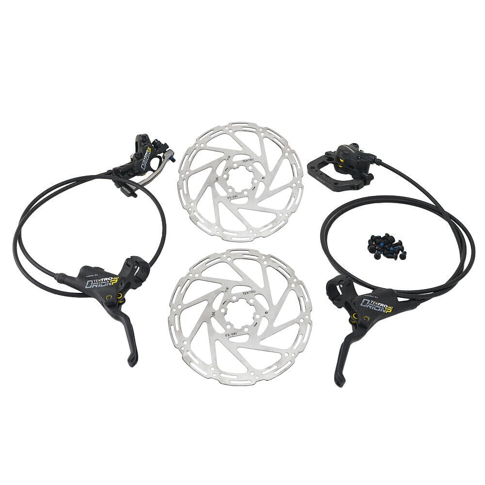 TEKTRO HD-M735 Hydraulic Disc Brake Set F4 X R2 piston w/ 180mm Rotor # ...