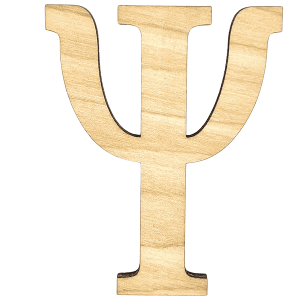 Krafty Supply 22" Tall Greek Wood Letter PSI | 1/4" Thick Birch Plywood ...