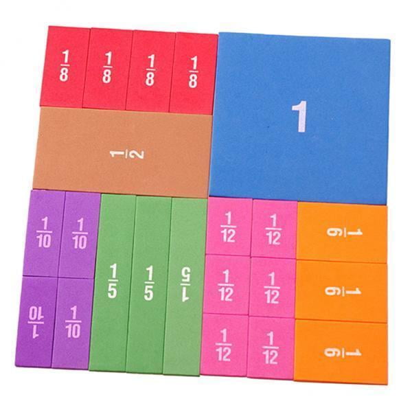 4-16pack 22x Fraction Tiles manipulativos para la escuela 5 piezas ...