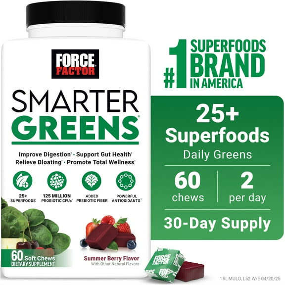 Force Factor Total Beets Beet Root Soft Chews Heart-Healthy Energy ...