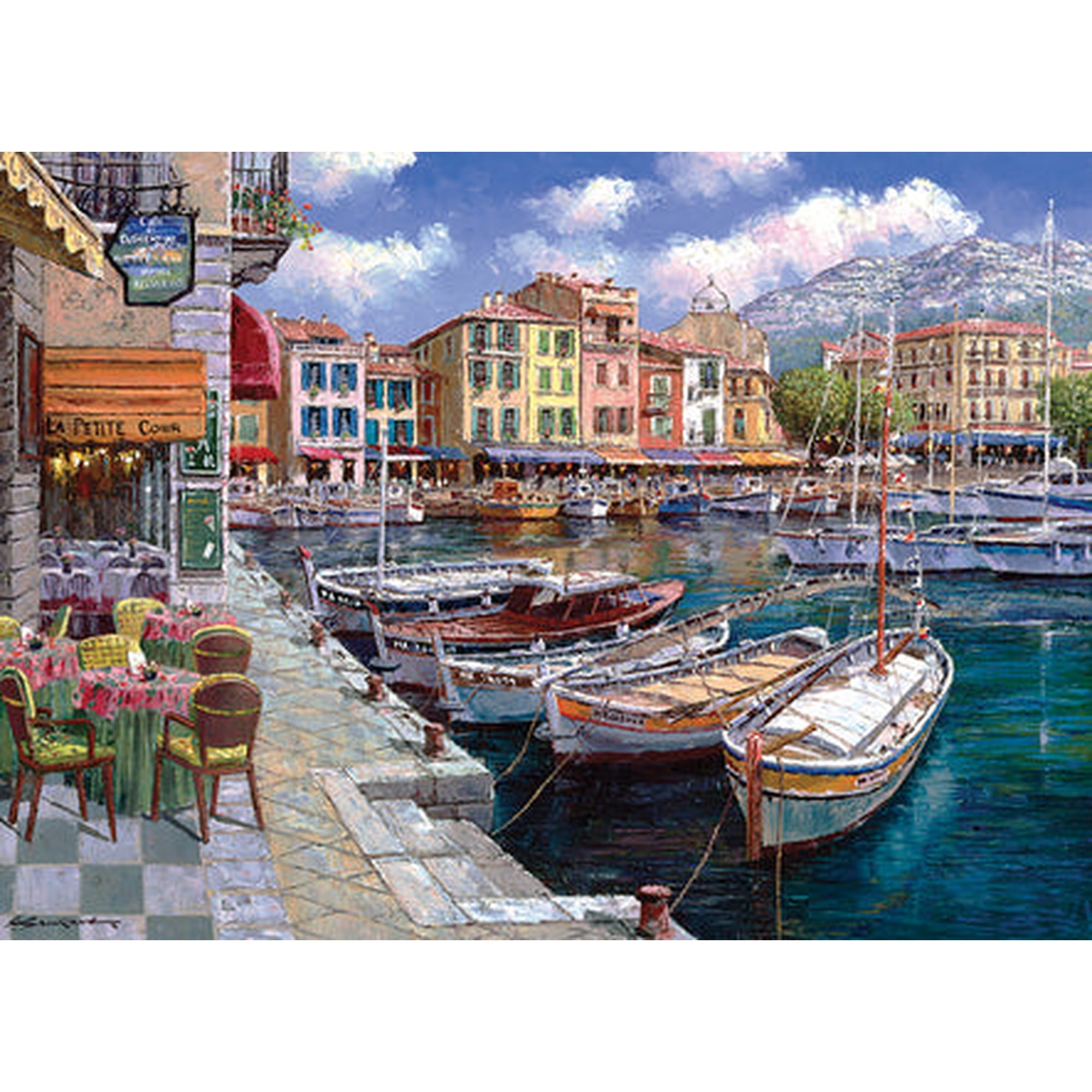 Click here for Cobble Hill 1000 Piece Puzzle - Cafe In Cassis - S... prices