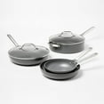 Figmint 12PC Aluminum Cookware Set 450 Degree F Dark Gray Nonstick Hard ...