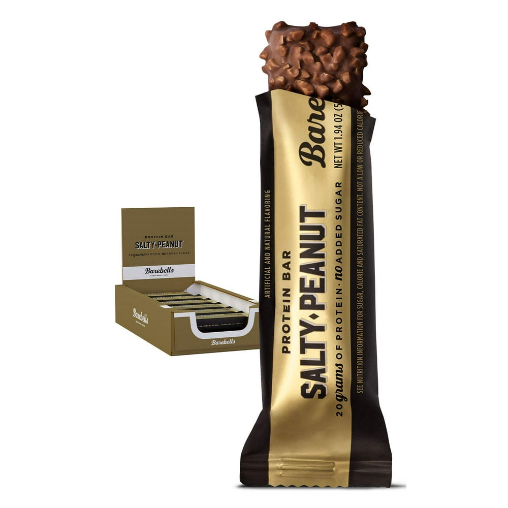 Barebells High Protein 20g Bars Salty Peanut, 12 Pack - Walmart.com ...
