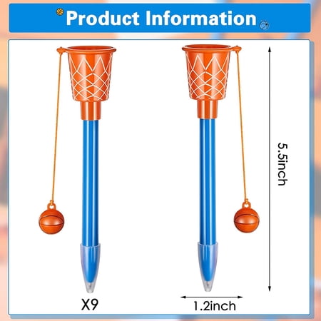 Basketball Pens Basketball Hoop Pens Sports Novelty Pens Plastic Sports ...