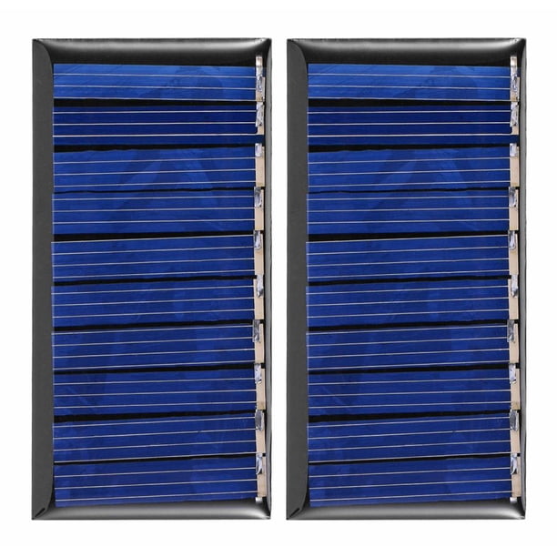 2 Uds Módulo Celda Solar 5V 50mA Cargador Panel Solar Silicona ...