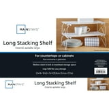 Mainstays Long Stacking Wire Shelf, White - Walmart.com