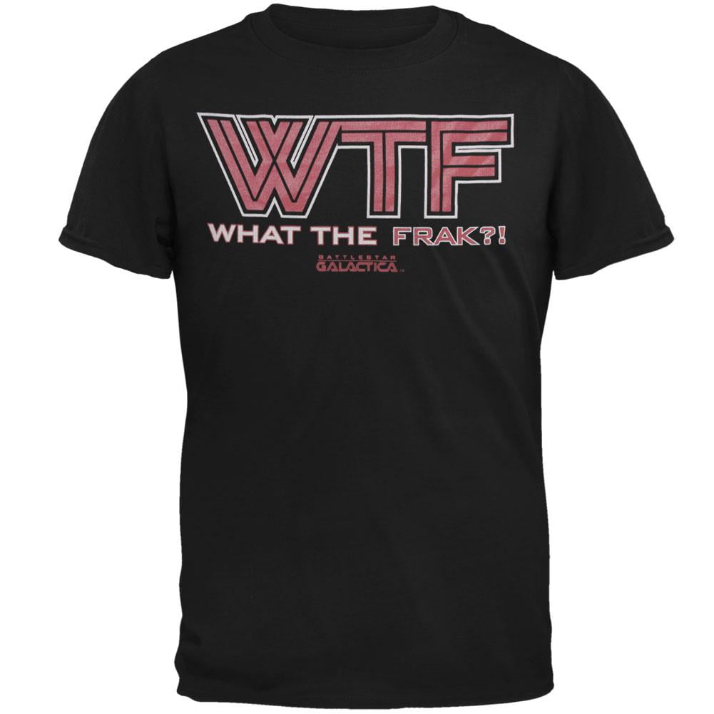 Battlestar Galactica - What The Frack T-Shirt - Walmart.com