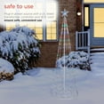 7.2 Feet Tall Indoor/Outdoor Artificial Christmas Tree with 8 Functions ...