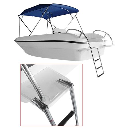 Boat Ladder Stainless Steel Telescoping Polished Tube Platform Mount ...