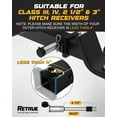 RETRUE Heavy-Duty Trailer Hitch Lock with Safety Clip for Extra ...