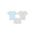 Snoopy Baby Boy 3 Piece Short Set, Sizes 0/3 Months-24 Months - Walmart.com