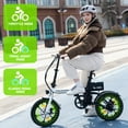 COLORWAY BK35M Foldable E-Bike, 16 inch, 350W, Max. Range 16-37MILE ...