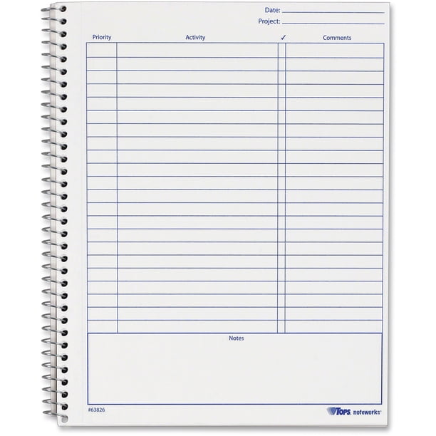 TOPS, TOP63826, Noteworks Project Planner, 1 Each - Walmart.com ...