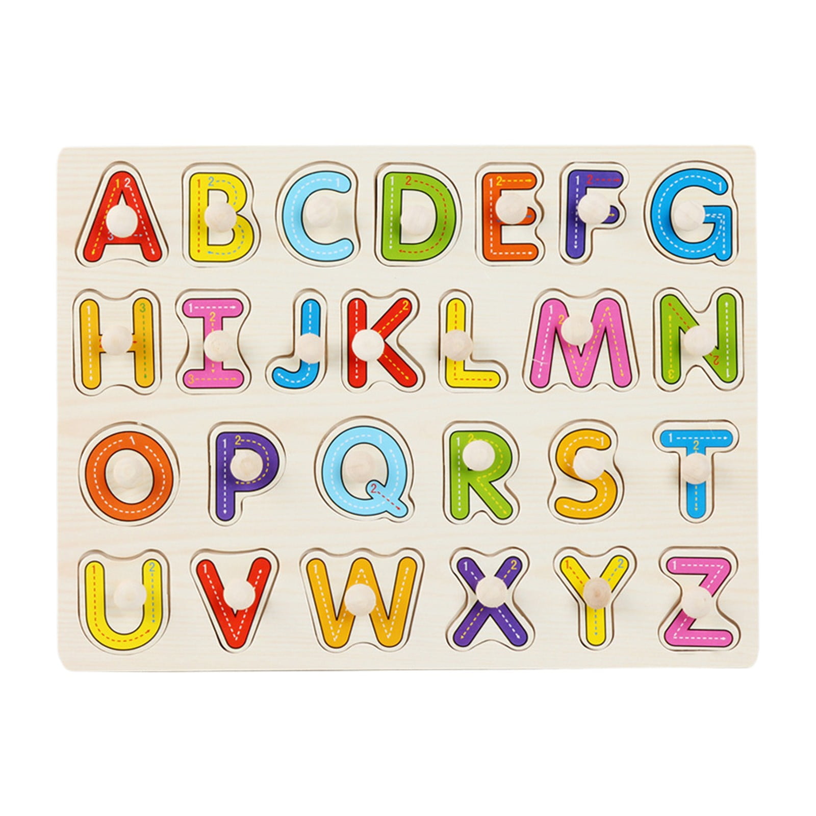 Click here for Vwrxbz Wooden Puzzle Board With Graspable Pieces A... prices