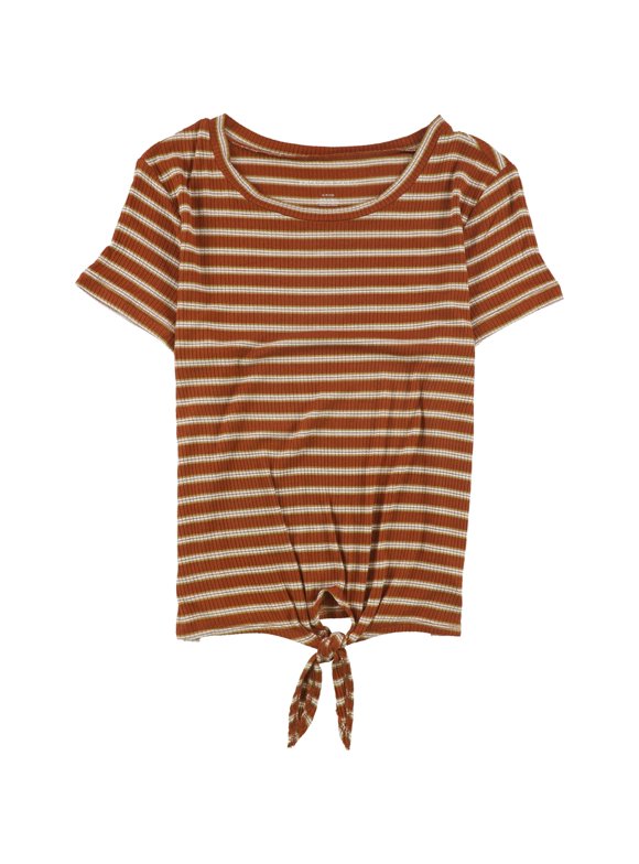 Orange Striped Shirts