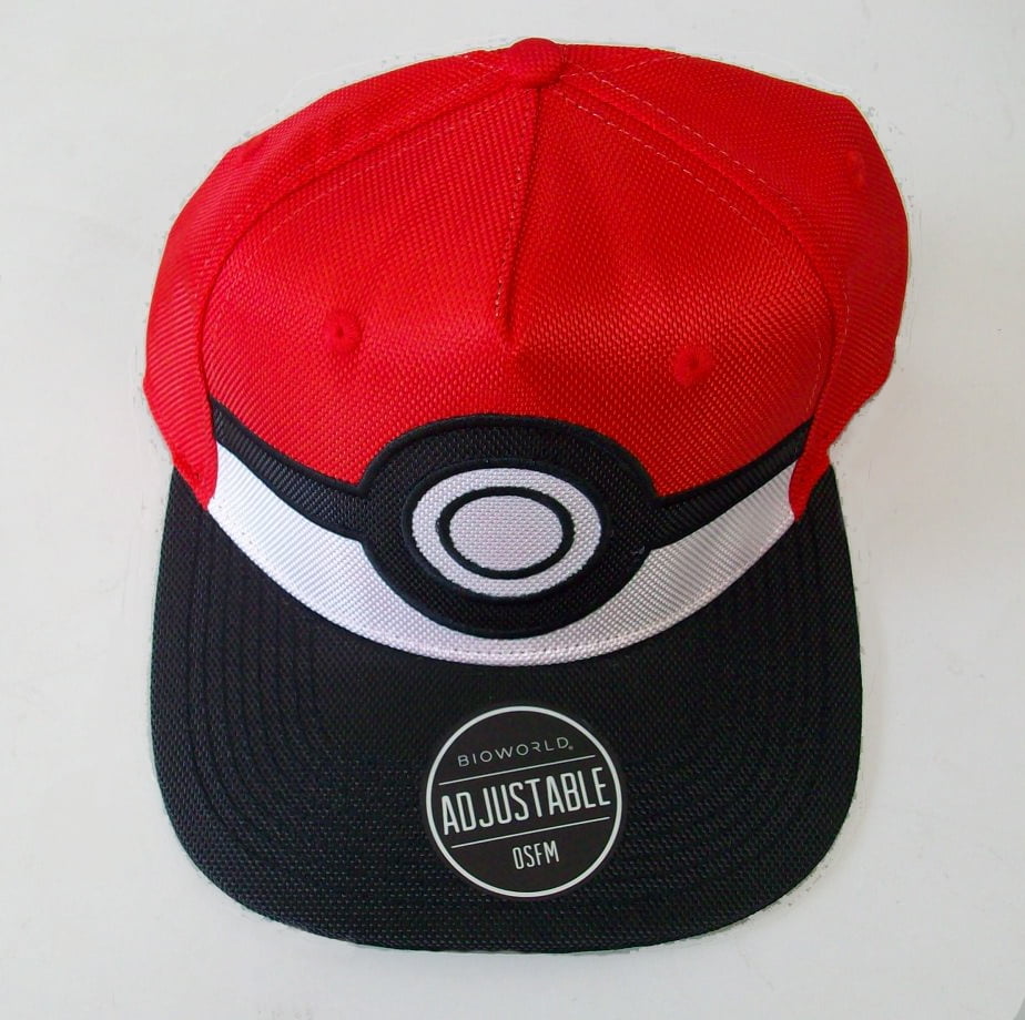 Pokemon Pokeball Cosplay Snapback Hat - Official Bioworld - Walmart.com