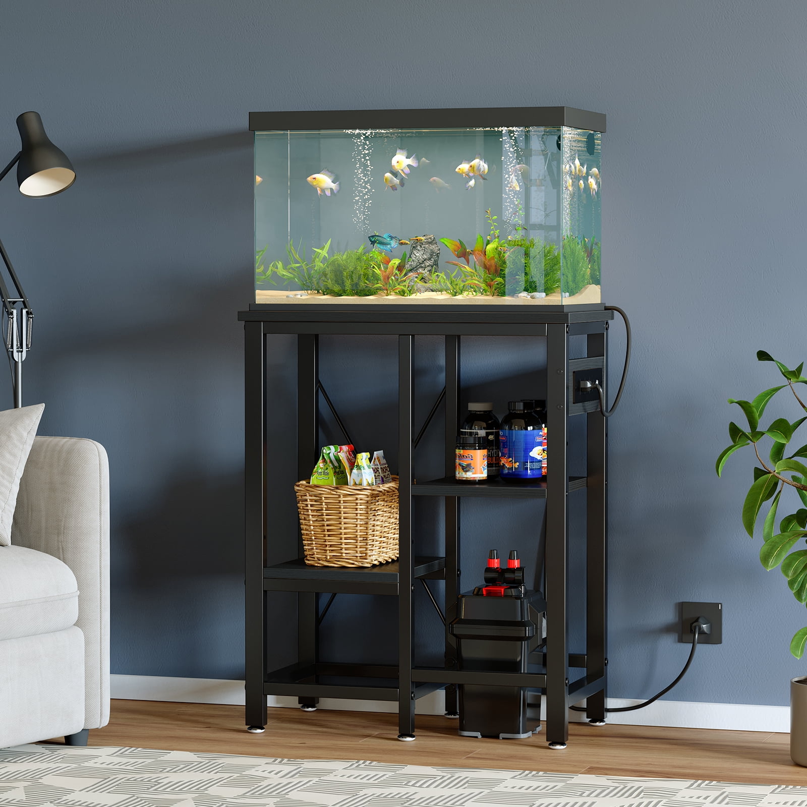 Click here for Bestier 10 Gallon Fish Aquarium Tank Stand With Po... prices