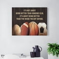AEOI Vintage Sports Balls Inspirational Quote Canvas Wall Art, Baseball ...