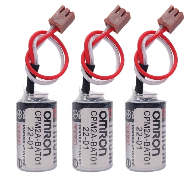 3 PCS ER3V 3.6V Lithium Battery Replacement for OMRON CPM2A-BAT01 ...