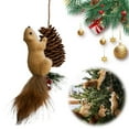 Agiufgs Christmas Squirrel Ornament Foam, Lightweight Hanging ...