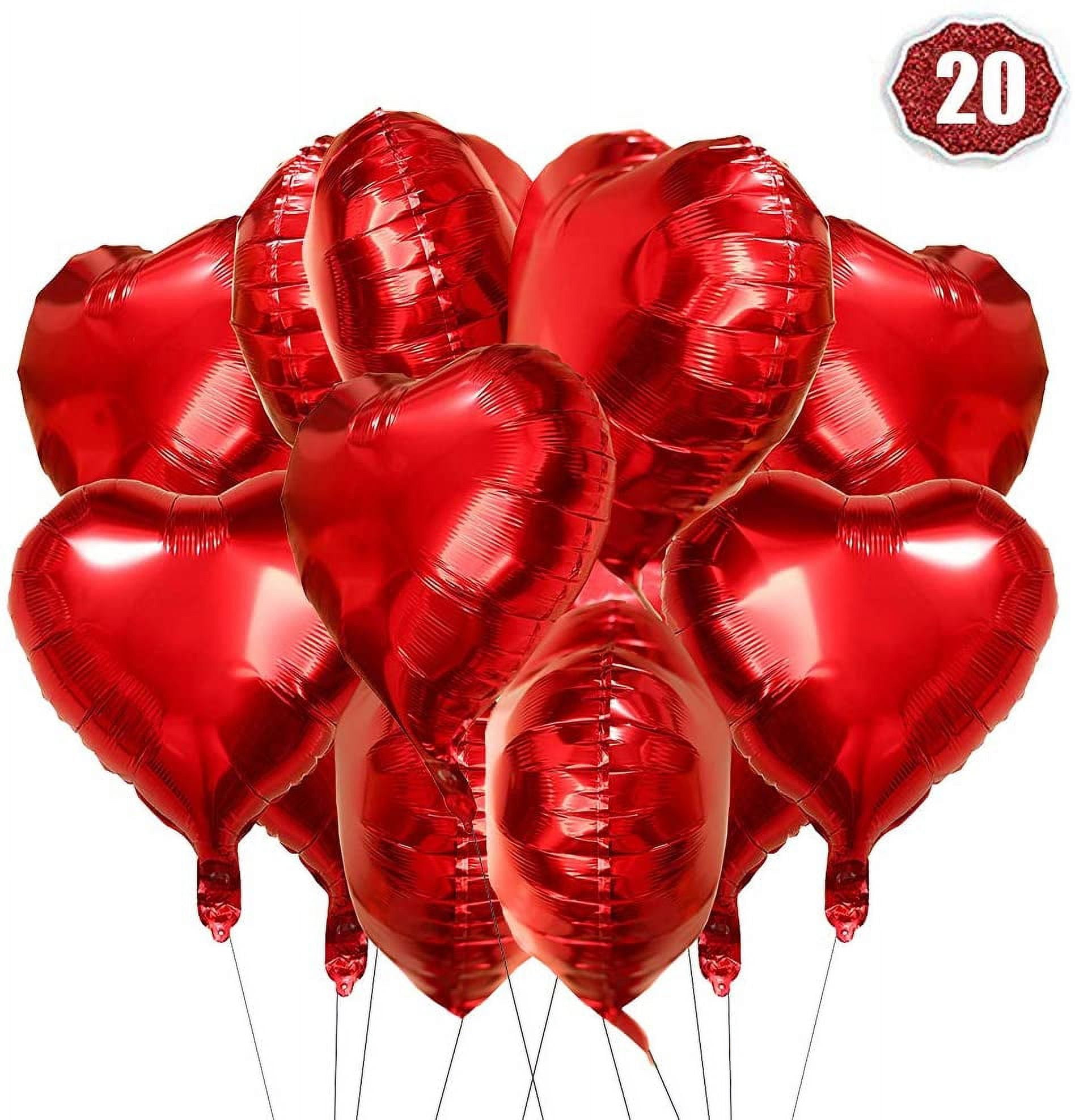 Heart Shape Foil Helium Balloons, for Party Decorations - Walmart.ca