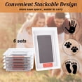 6 Sets Handprint Pet Paw Print Kit Inkless Hand Foot Stamps Clean Touch ...