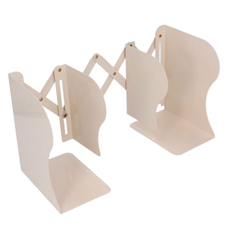 Metal Bookends, Fine Workmanship Expandable Bookends All Metal ...