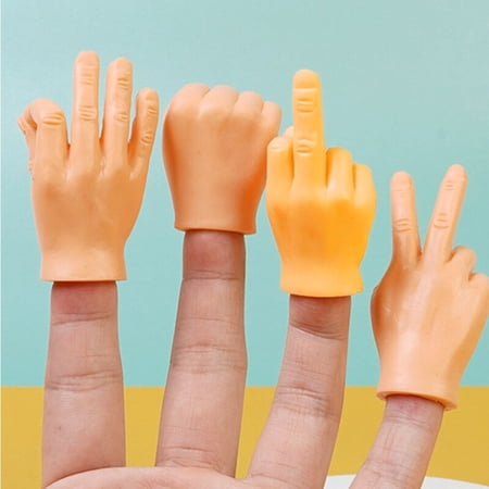 pair Funny Mini Hands Creative Finger Fidget Toys Small Hand Tease the ...