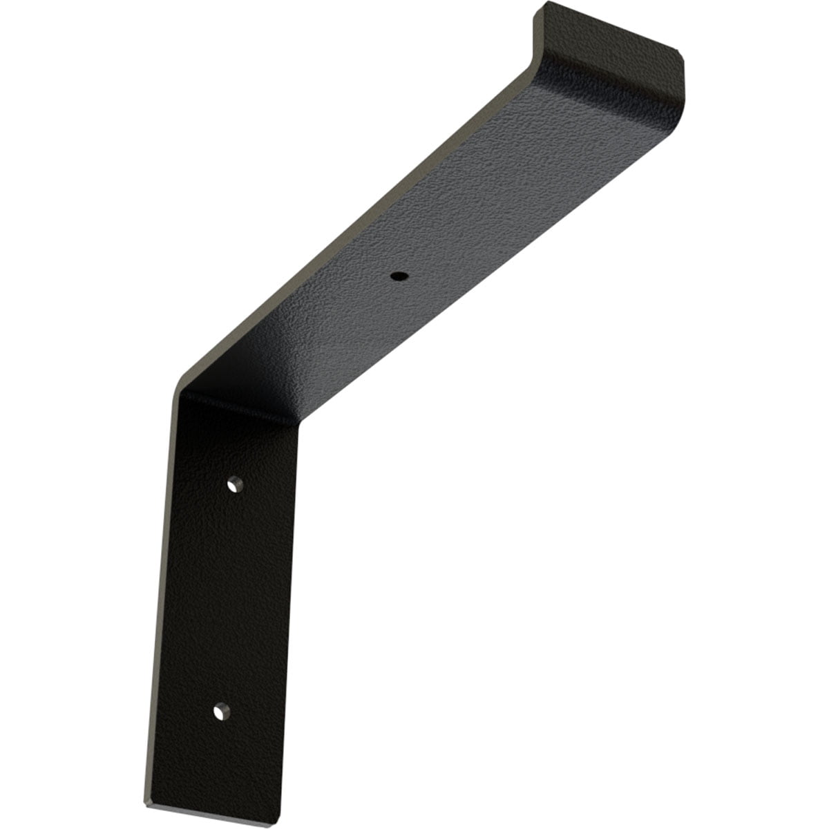 2"W x 10"D x 7 1/4"H Steel Truss Shelf Bracket, Hammered Black ...