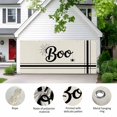 BOO Halloween Garage Door Cover Banner 6 x 13 FT, Striped Horror Spi ...