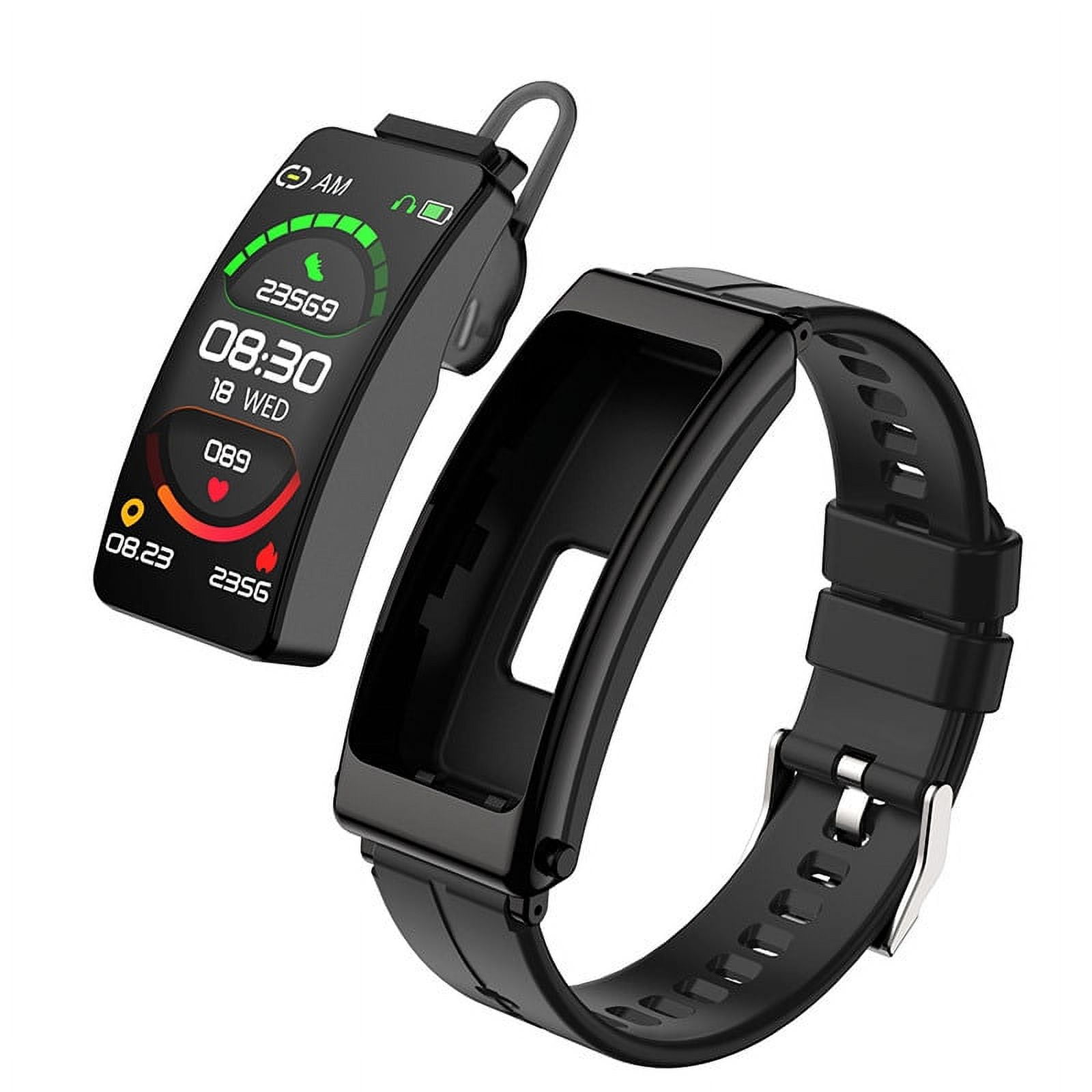 Pulsera inteligente con auriculares Bluetooth, reloj inteligente 2 en 1 ...