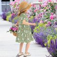 Cat Short Sleeve Dress A-Line Cute Midi Casual Sundress 2-8 Years ...
