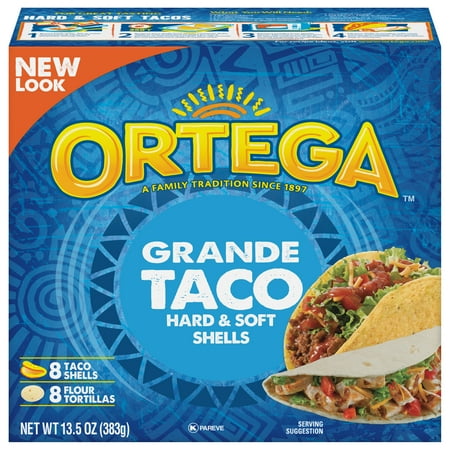 Ortega Grande Hard & Soft Taco Shells 13.5 oz. Box – Walmart Inventory ...