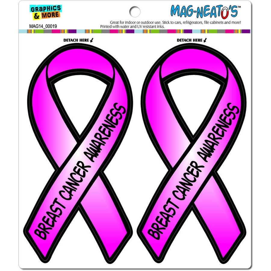 Breast Cancer Awareness Pink Awareness Support Ribbon Automotive Car ...