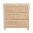 Baxton Studio Elsbeth Japandi Oak Brown Finished Wood and Natural ...