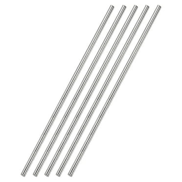 5mm x 100mm 304 Stainless Steel Solid Round Rod for DIY Craft - 2Pcs ...