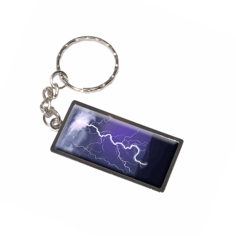 Lightning Storm Thunder Sky Weather Keychain Key Chain Ring - Walmart ...