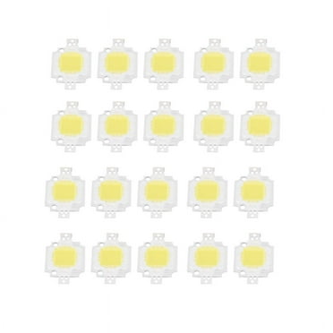 Uxcell 5W 120lm 6000-6500K 48mm 15-17VDC COB LED Light Chip Beads Energy Saving Bulb White 5 ...