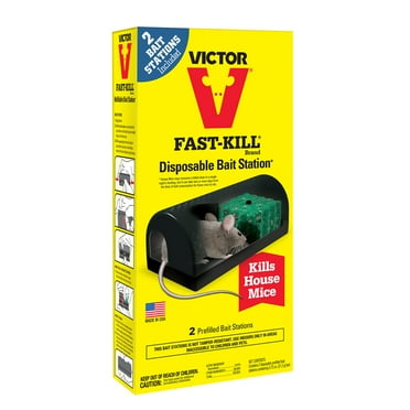 Victor Fast-Kill Brand Disposable Mouse Bait Station - Walmart.com