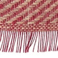 DII Barn Red Chevron Burlap Table Runner, 108"x14", 100% Cotton ...