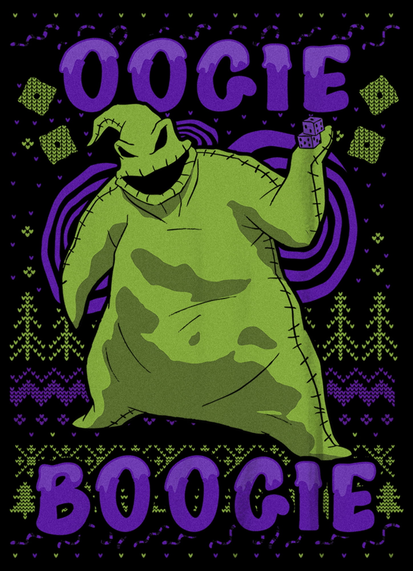 Boy’s The Nightmare Before Christmas Oogie Boogie Ugly Sweater Graphic ...