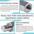 PD342 PD Steel Test Port & Diagnostic Equipment Quick Nipple Female ...