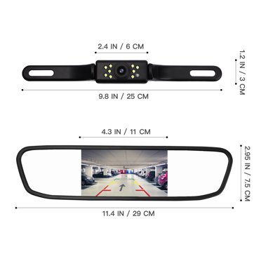 Pyle PLCM11 - Rearview Back-Up Camera - Parking Reverse Cam with ...