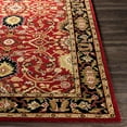 Mark&Day Area Rugs, 6x6 Hardisty Traditional Burgundy Square Area Rug ...
